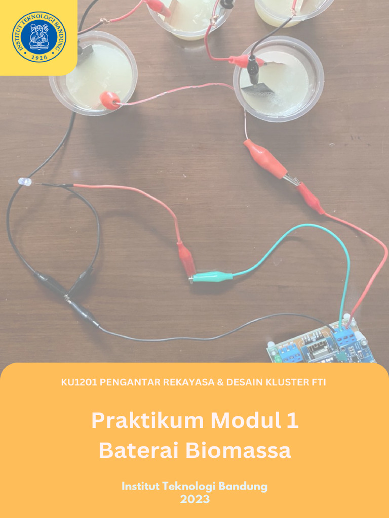 Modul 1 Praktikum PRD 2023 Baterai Biomassa | PDF Modul 1 Praktikum PRD 2023 Baterai Biomassa | PDF