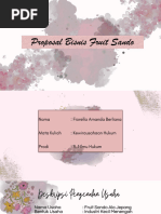 Proposal Uas Fruit Sando | PDF | Karier & Perkembangan | Pengelolaan Keuangan & Uang