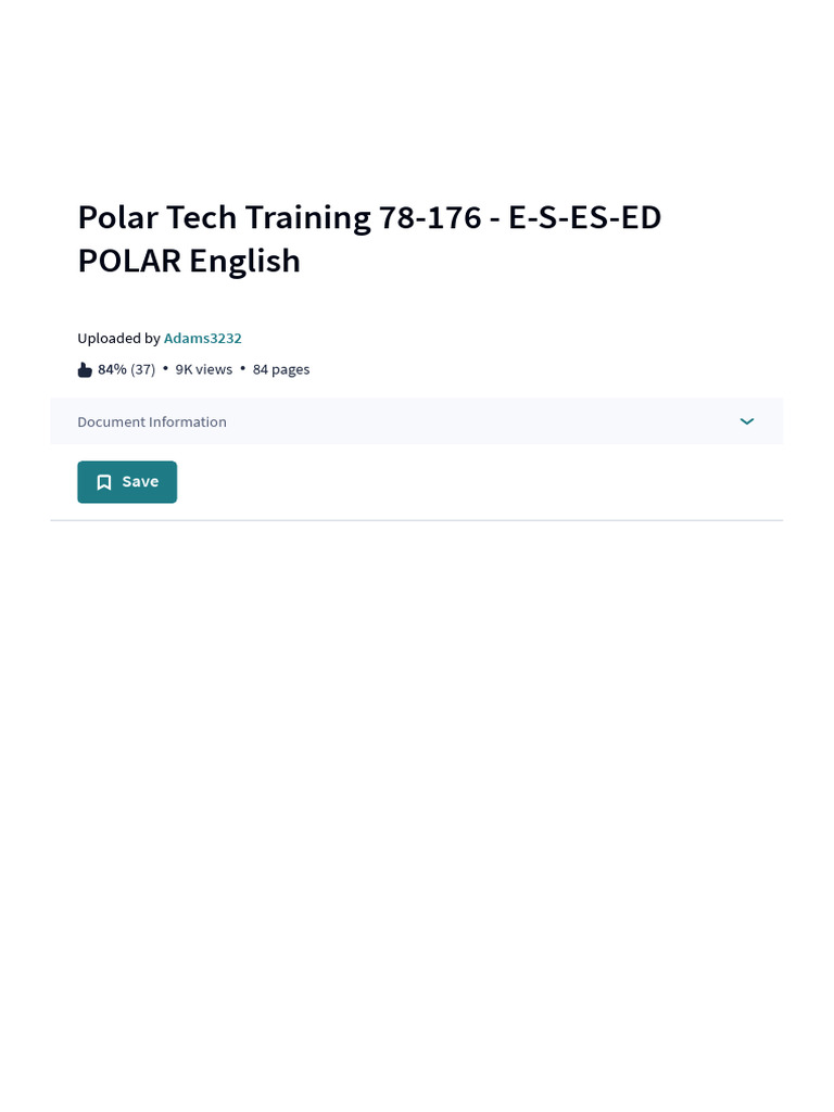 Polar Tech Training 78-176 - E-S-ES-ED POLAR English - PDF - Rectifier ...