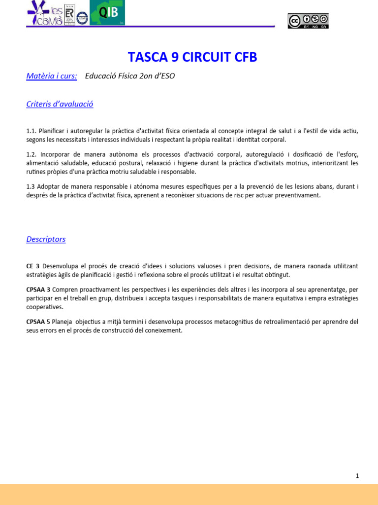 TASCA 9 Circuit CFB | PDF