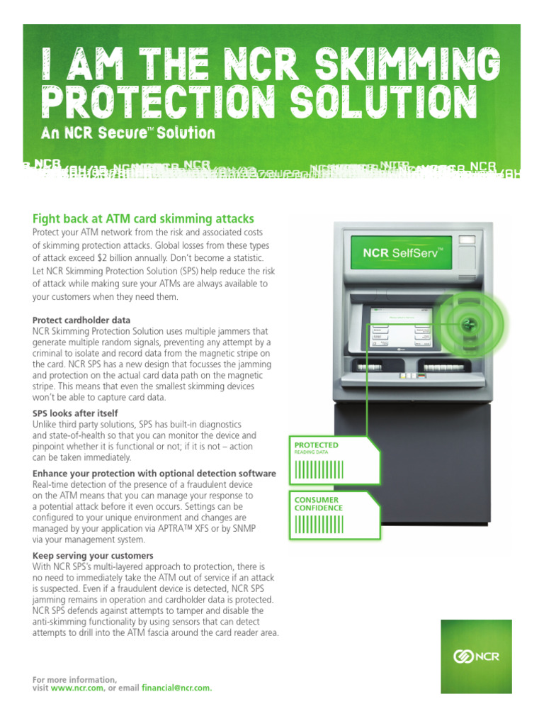 Skimming Protection Solution Ds | PDF | Automated Teller Machine ...