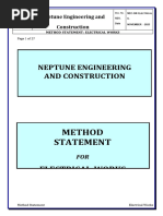 Method of Statement For Conduit Installation | PDF