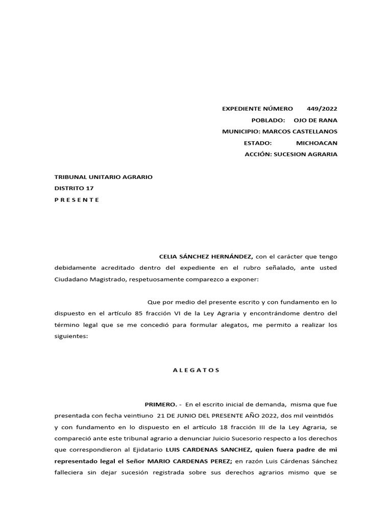 Alegatos Agrarios | Descargar gratis PDF | Justicia | Crimen y violencia