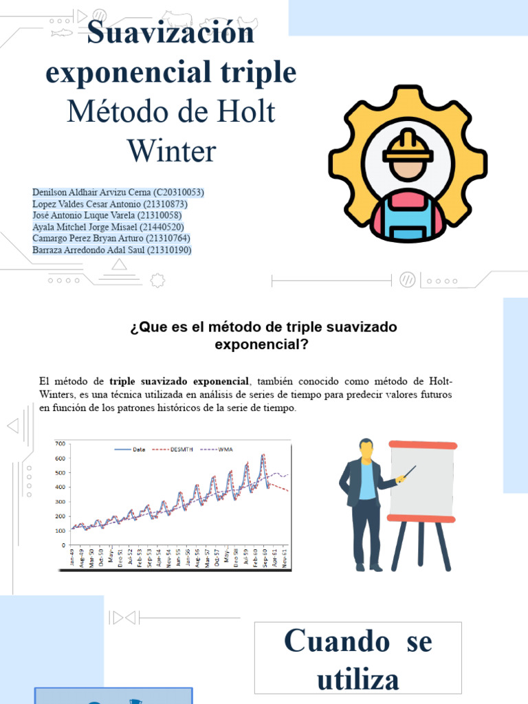 Método Holt-Winters en Suavización Exponencial | PDF | Funcion ...