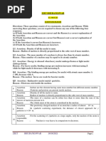 CBSE Class 11 Physics Worksheet | PDF | Friction | Motion (Physics)