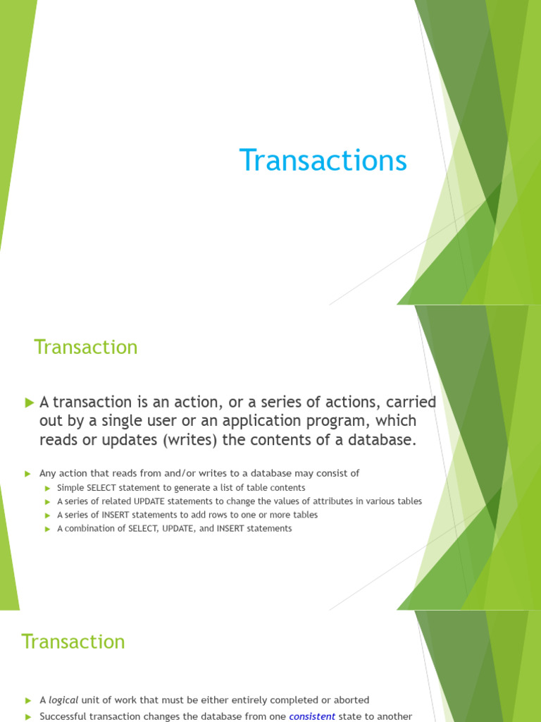 Transaction Pdf Part 1 Pdf Database Transaction Databases