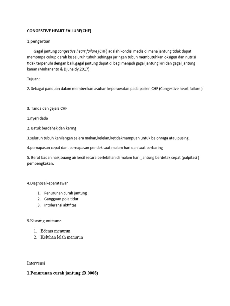 Sak CHF | PDF | Kesehatan Holistik