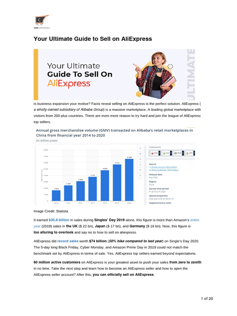 How To Open Aliexpress Seller Account To Sell On Aliexpress CedCommerce | PDF | Sales | Brand