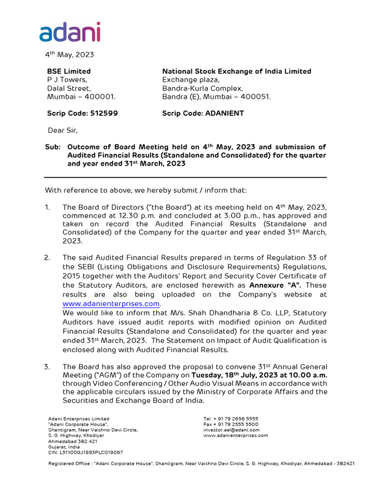 Q4 Fy 2023 | PDF | Equity (Finance) | Investing