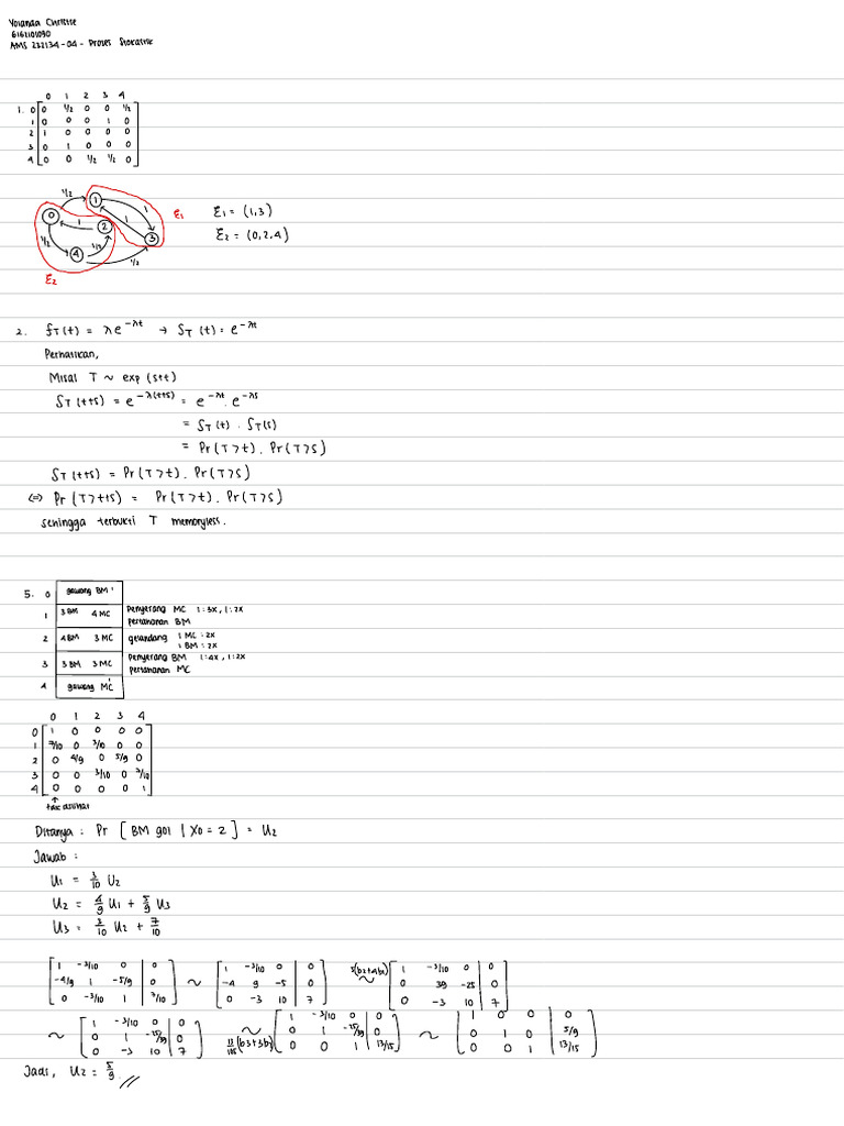 Jawaban Proses Stokastik | PDF