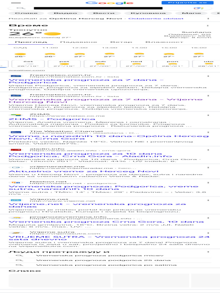 Vrijeme - Google Pretraga | PDF