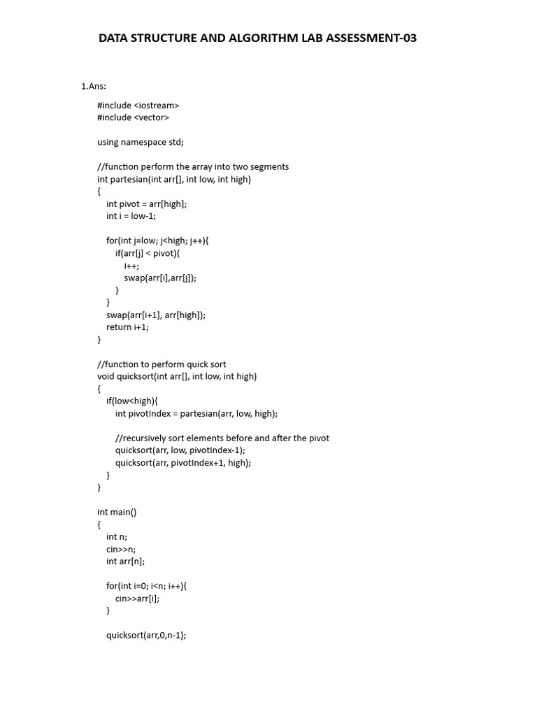 DSA Lab-03 | PDF | Algorithms And Data Structures | Information Retrieval DSA Lab-03 | PDF | Algorithms And Data Structures | Information Retrieval