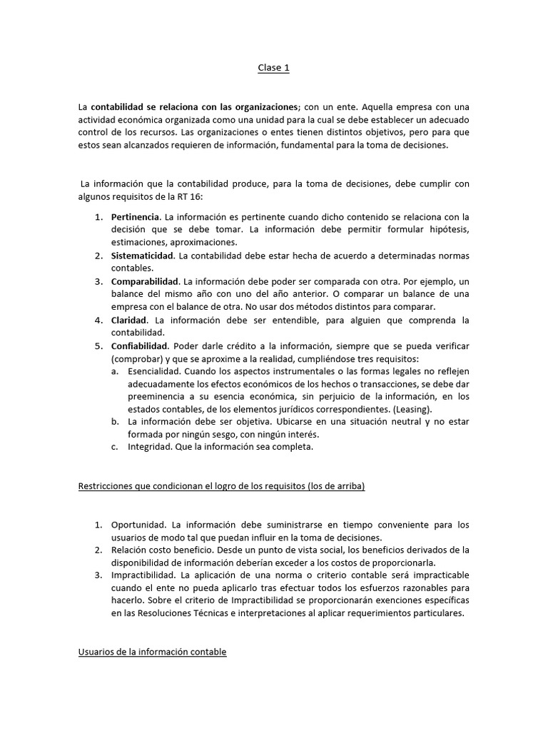 Resumen Primer Parcial | PDF | Contabilidad | Cheque