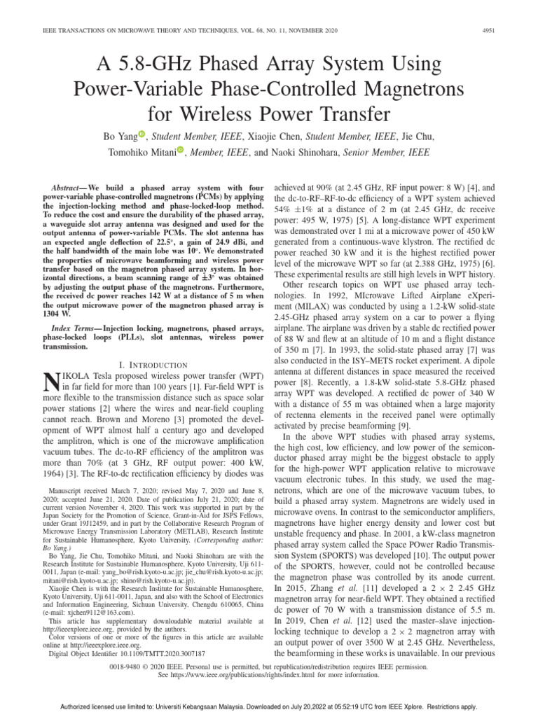 A 5.8-GHz Phased Array System Using Power-Variable Phase-Controlled ...