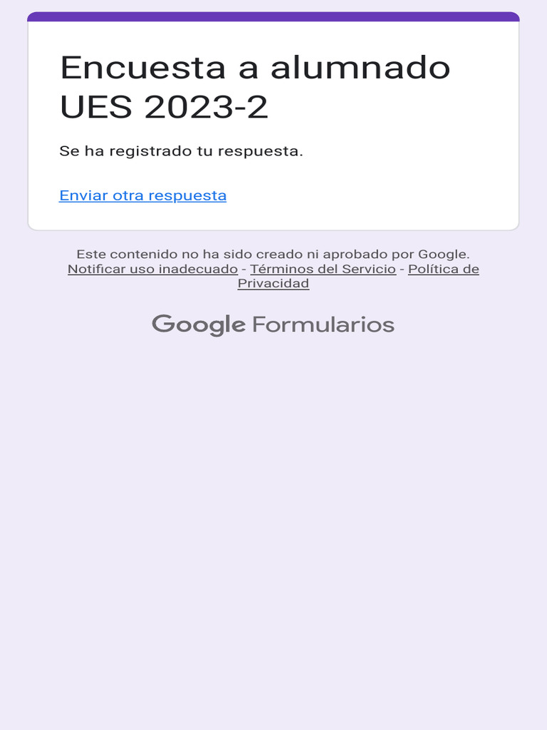 Encuesta A Alumnado UES 2023-2 | PDF