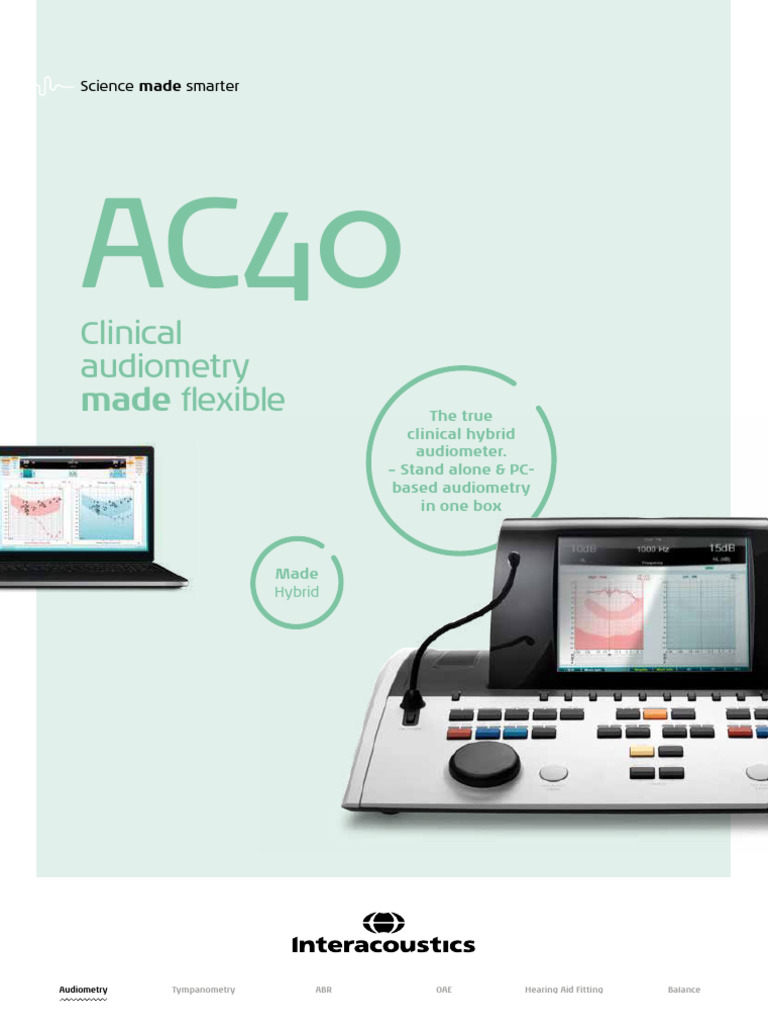Interacoustics AC40 Clinical Audiometer Brochure | Download Free PDF ...