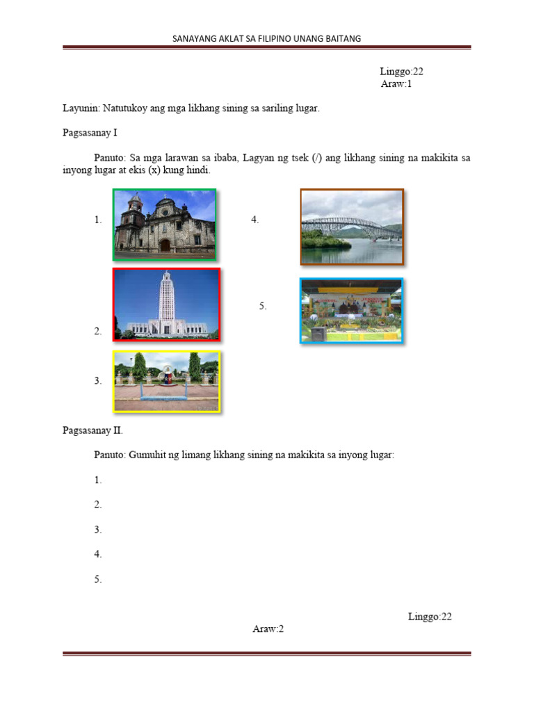 Workbook in Filipino 4 | PDF