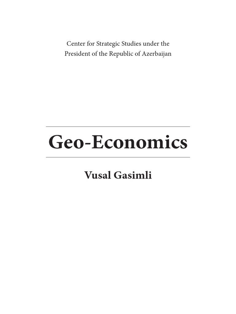 Geo Economics | PDF | Bric | Russia