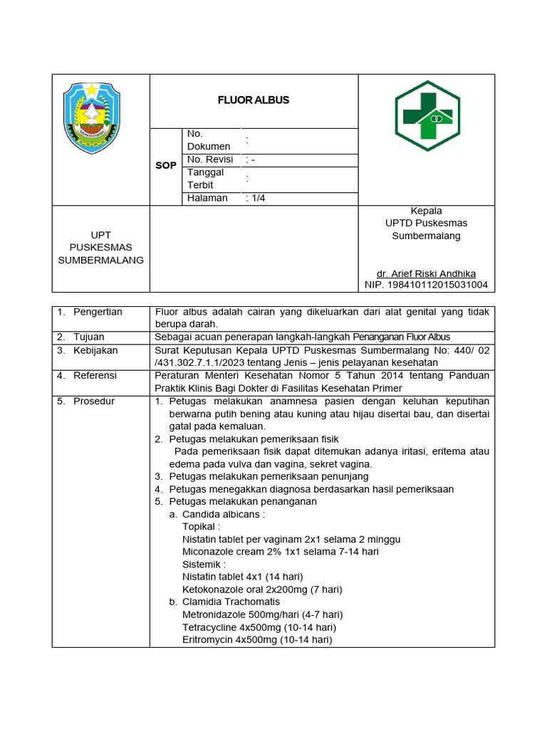 Sop Fluor Albus | PDF