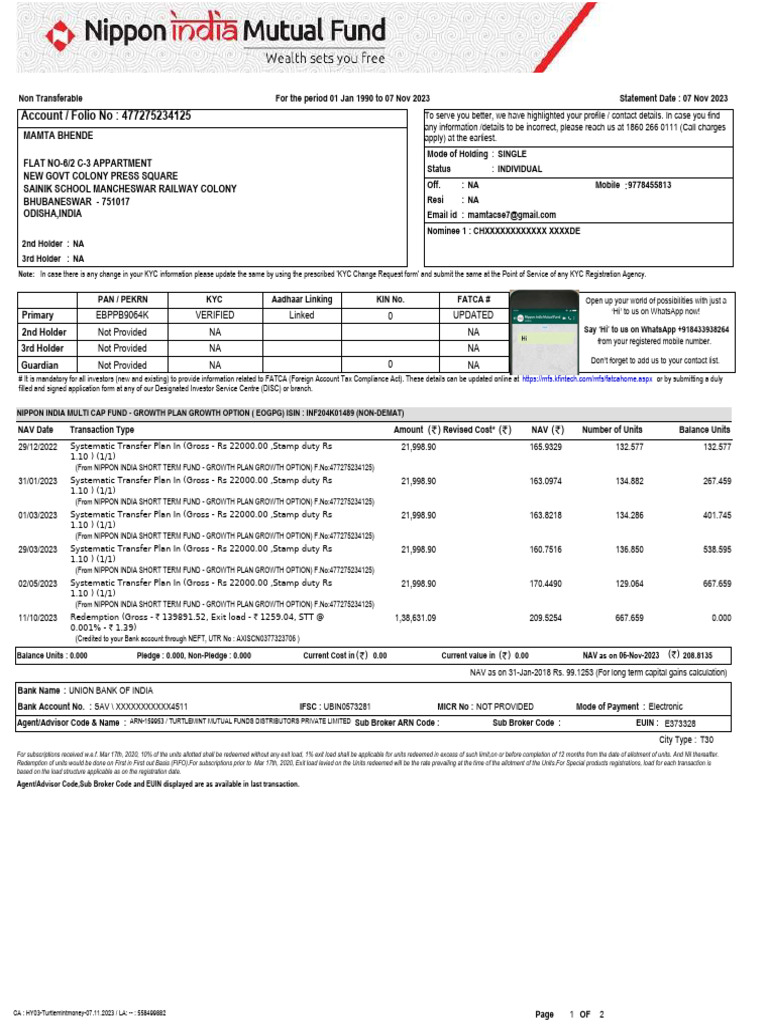 NIPPON | PDF | Banks | Cheque