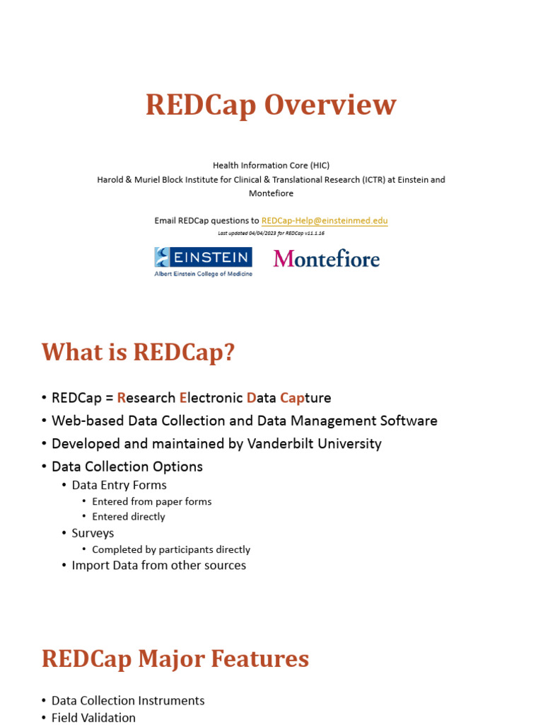 Redcap Overview | PDF | Microsoft Excel | Comma Separated Values