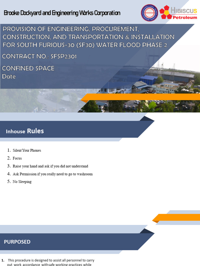 Confined Space Slide | PDF | Working Conditions | Occupational Safety And Health