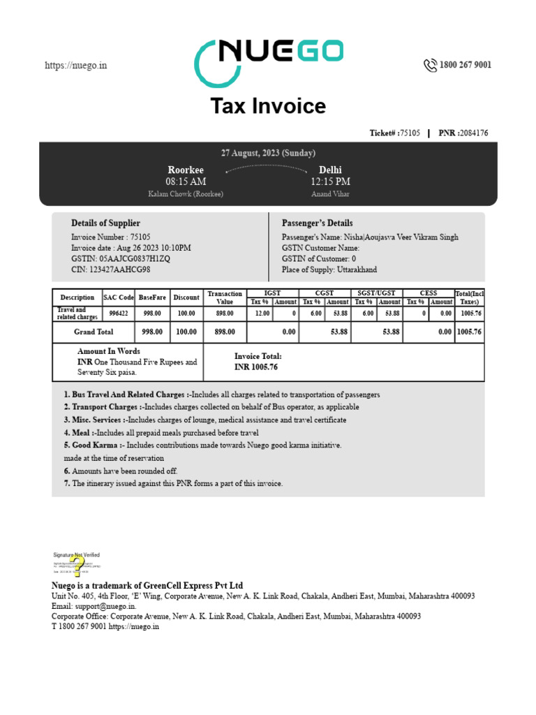 Bus Ticket | PDF | Economies | Payments