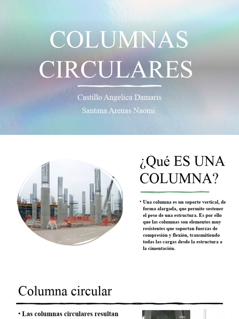 Columnas Circularesw | PDF | Hormigón | Columna