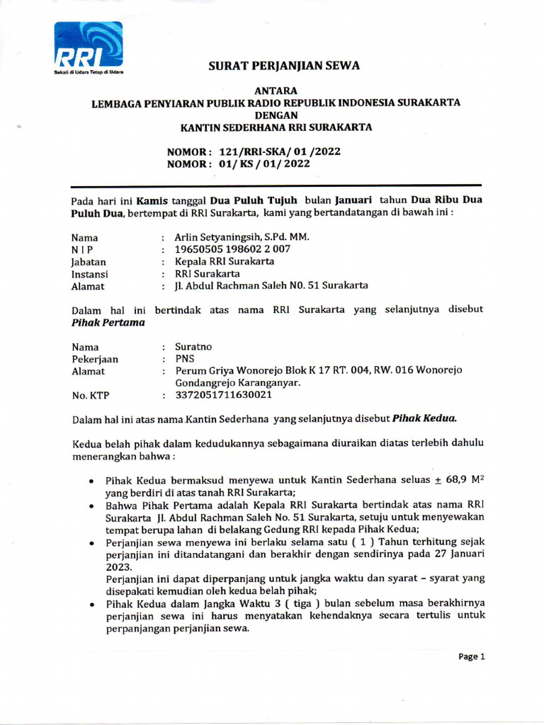 Pks Kantin 2022 | PDF