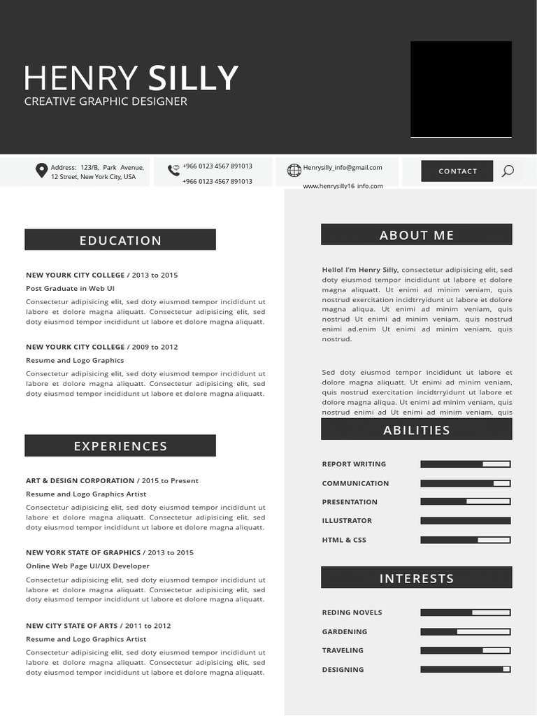 A4 Resume of Henry Silly | PDF