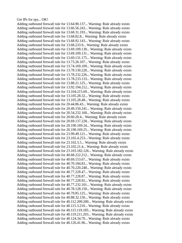 Microsoft IP's List (Must Block) | PDF | System Software | Cybercrime