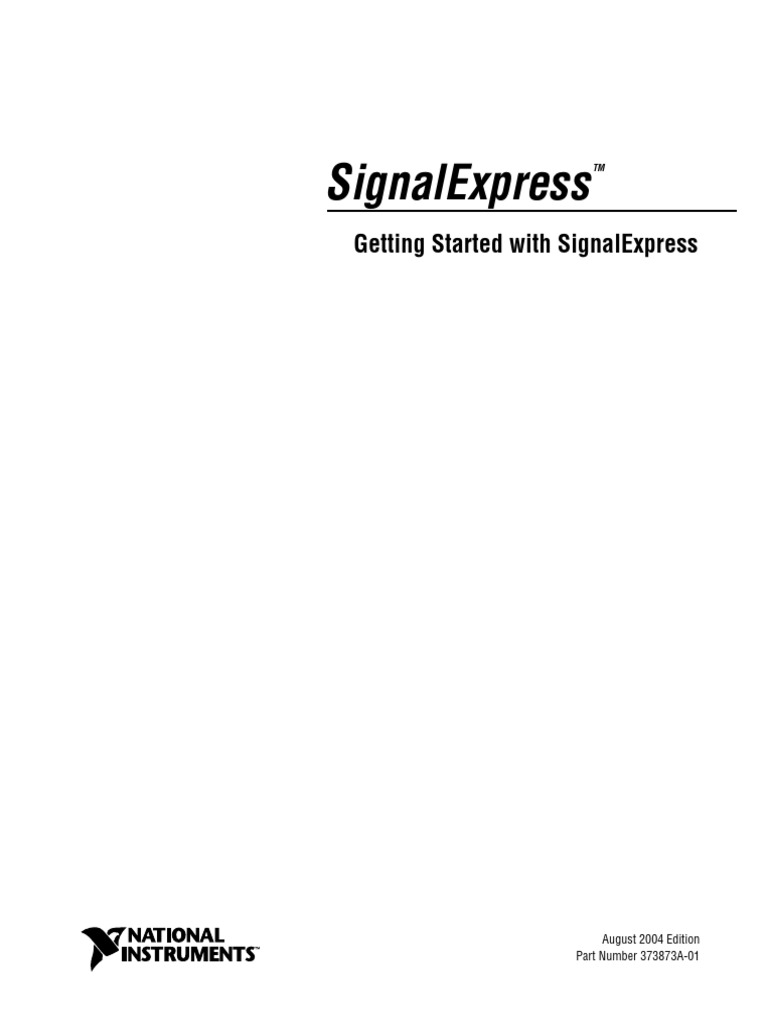 Signal Express Abbreviated Manual | Download Free PDF | Distortion ...