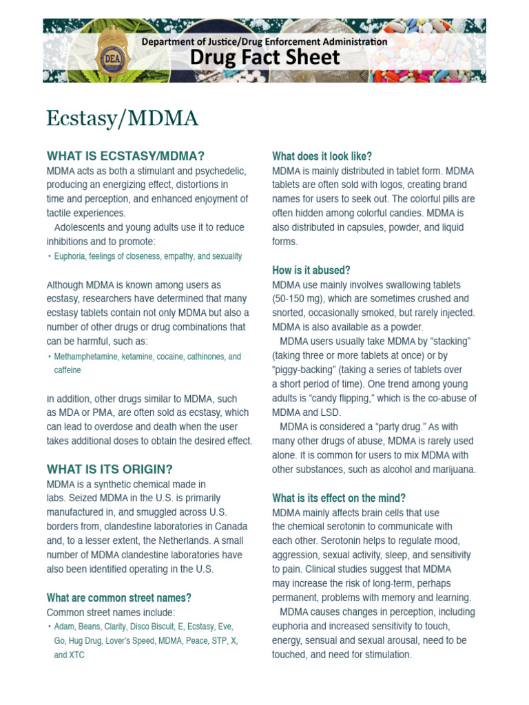 Ecstasy MDMA 2020 - 0 | PDF | Mdma | Recreational Drug Use