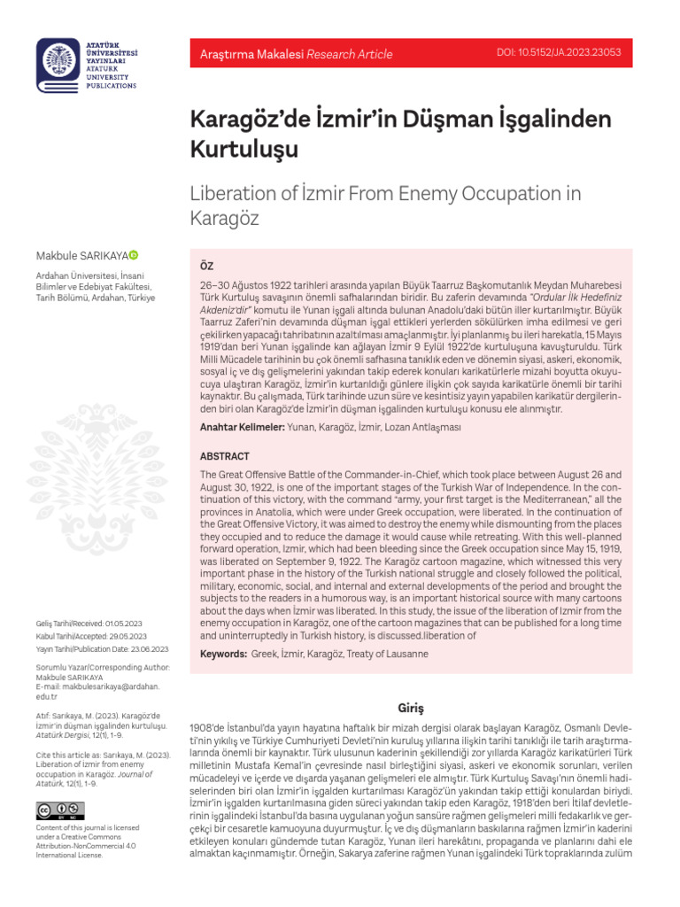 Karag__z___de __zmir___in D____man ____galinden Kurtulu__u[#1319305]-3230204 | PDF