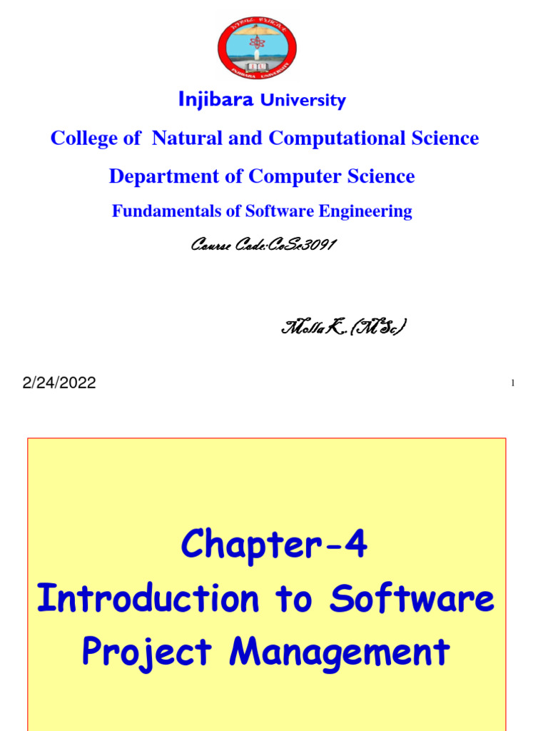 Lecture 4 | PDF | Project Management | Computing