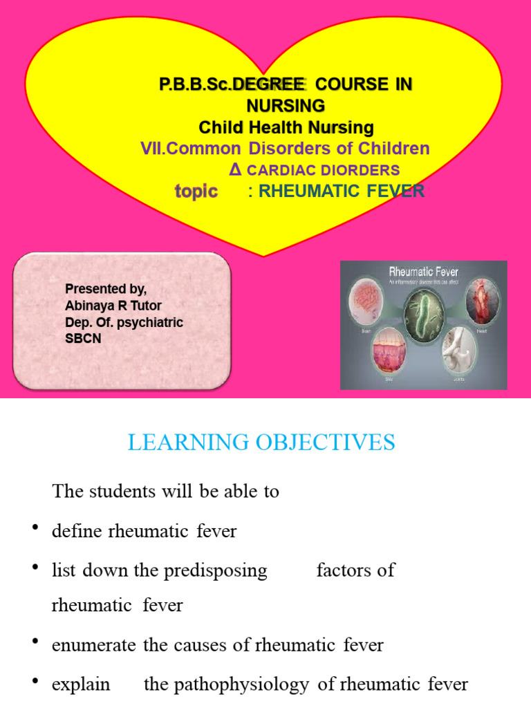 Rheumatic Fever | PDF | Streptococcus | Medical Specialties