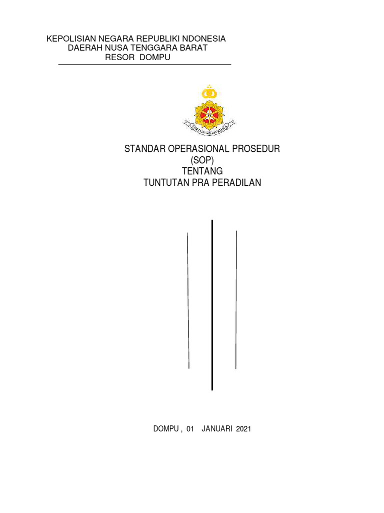SOP Pra Peradilan | PDF