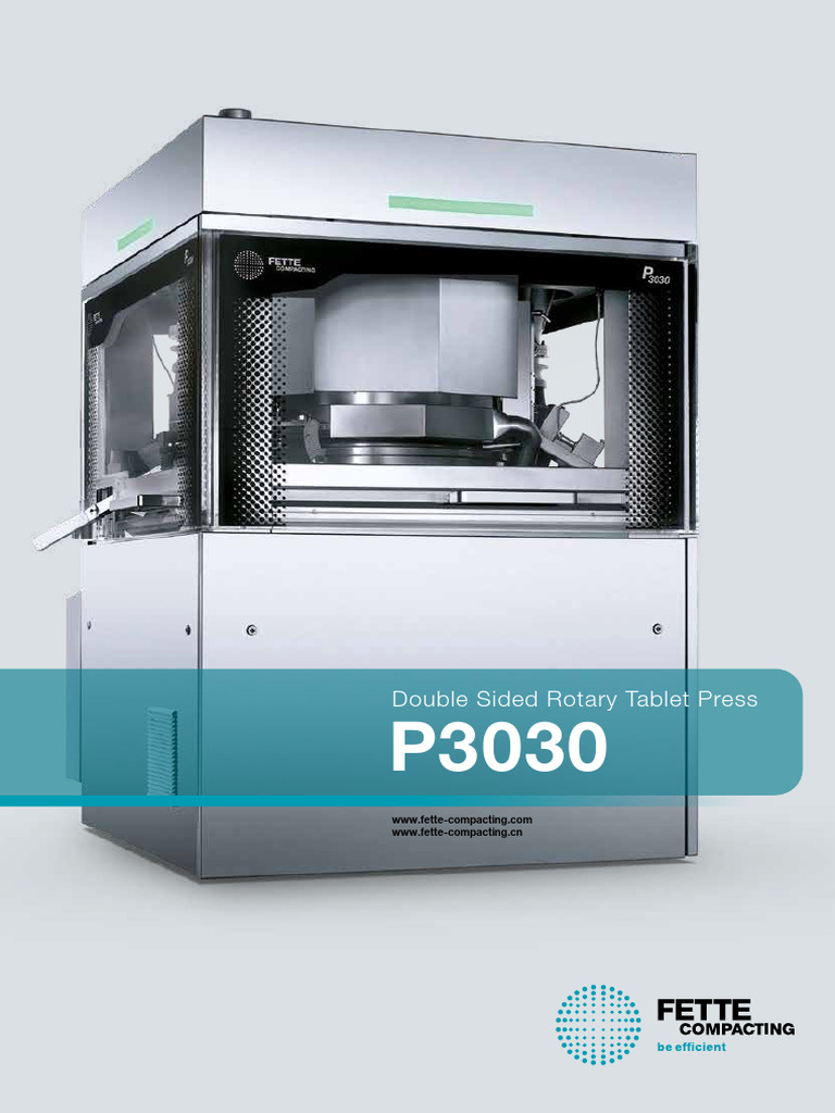 Double Sided Rotary Tablet Press: WWW - Fette-Compacting - CN | PDF ...