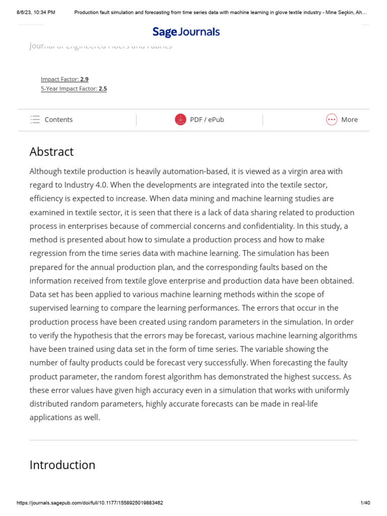 Production Fault Simulation and Forecasting From Time Series Data With ... Production Fault Simulation and Forecasting From Time Series Data With ...