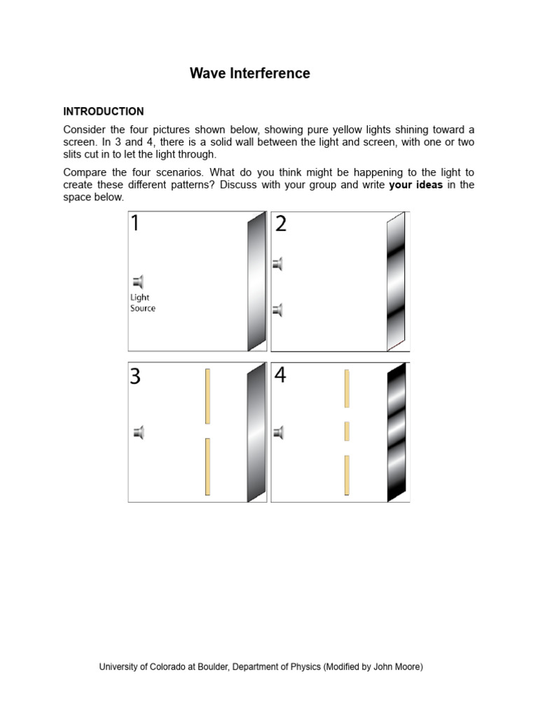 Yun Ho - PhET Wave Interference | PDF | Wavelength | Physical Sciences