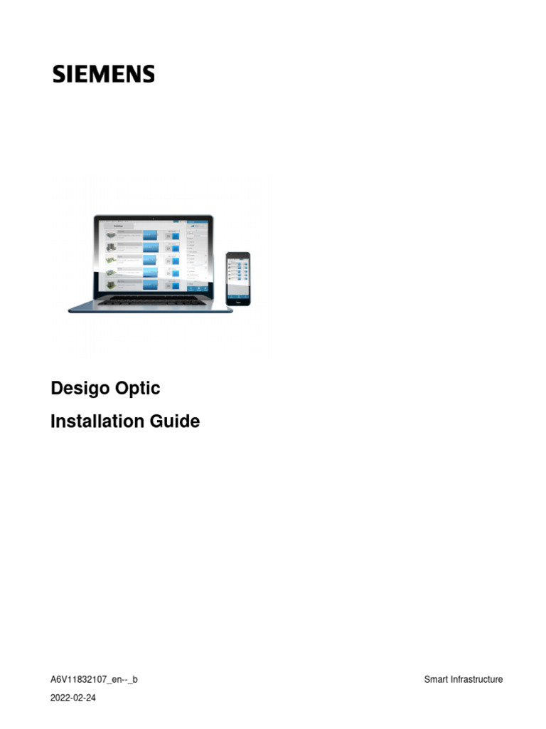 Desigo Optic Installation Guide | PDF | Installation (Computer Programs) | Microsoft Windows