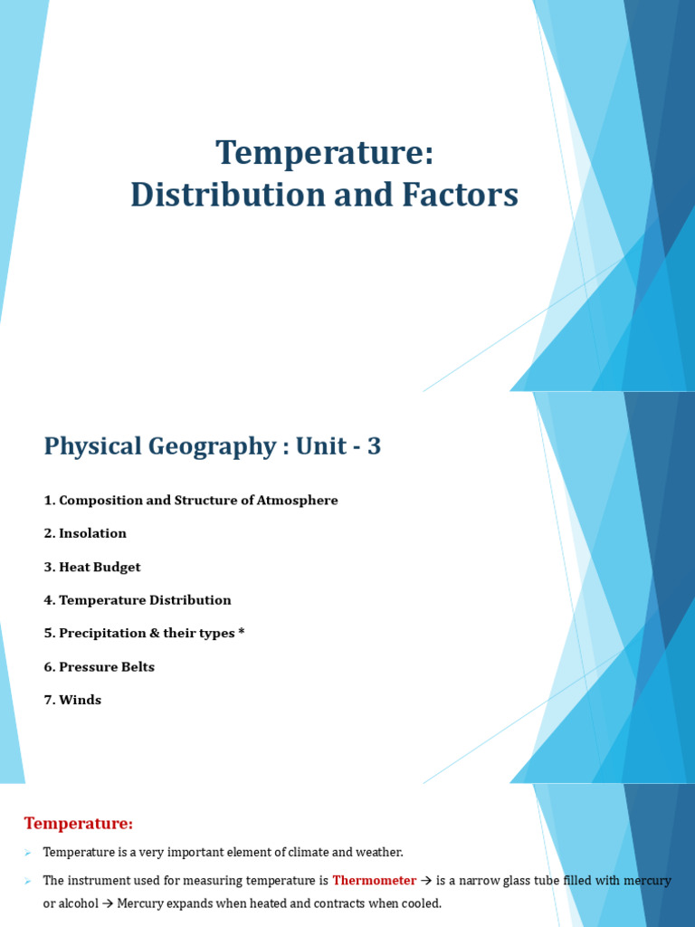 Temperature Distribution and Factors | PDF | Atmosphere Of Earth | Wound