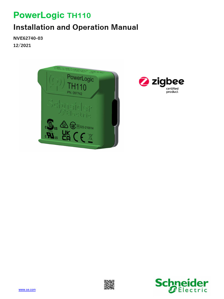 TH110 Installation-Operation Manual in English - NVE6274001-03 | PDF ...