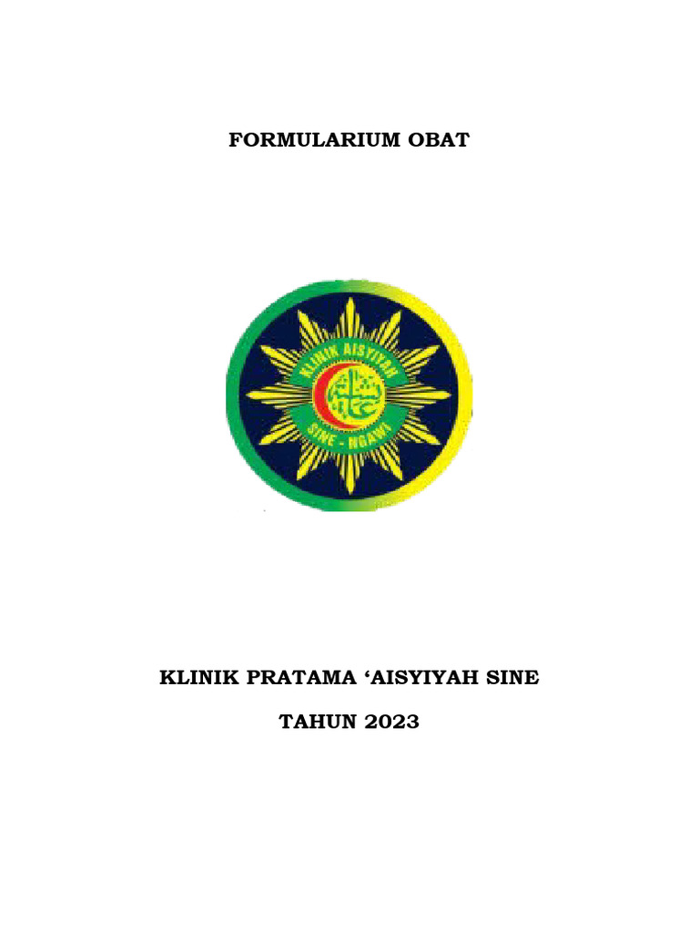 Formularium Obat Klinik | PDF | Kesehatan Holistik | Sains & Matematika