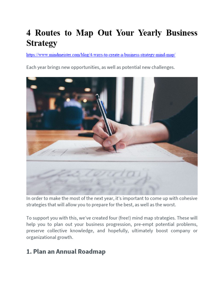 4 Routes To Map Out Your Yearly Business Strategy | PDF | Brainstorming ...