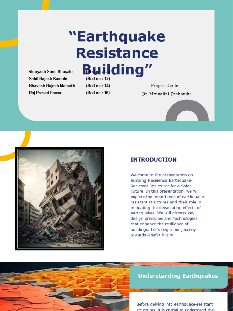 Last Grop PPT Earthquake Resistance Building | PDF | Earthquake Engineering | Building Technology