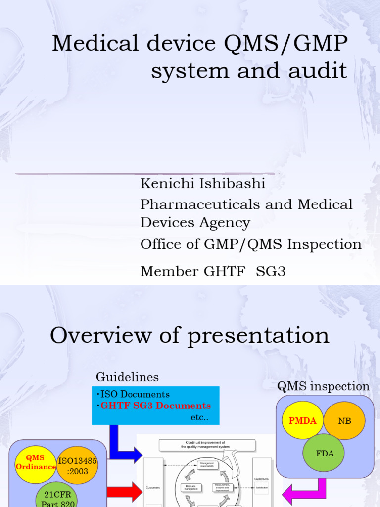 Medical Device QMS - GMP System and Audit | PDF | Quality Management ... Medical Device QMS - GMP System and Audit | PDF | Quality Management ...