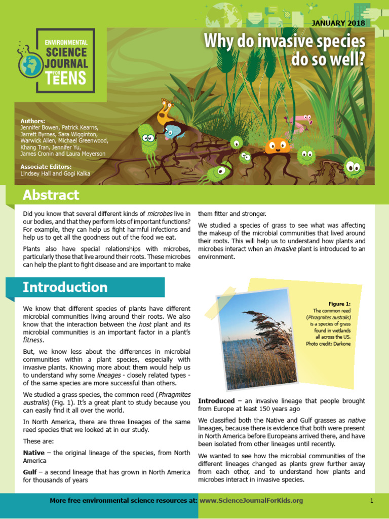 Microbial Communities in Invasive Grasses | PDF | Invasive Species ...