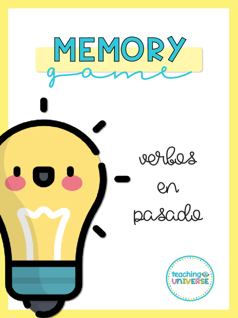 Memory Game Verbos en Pasado | PDF