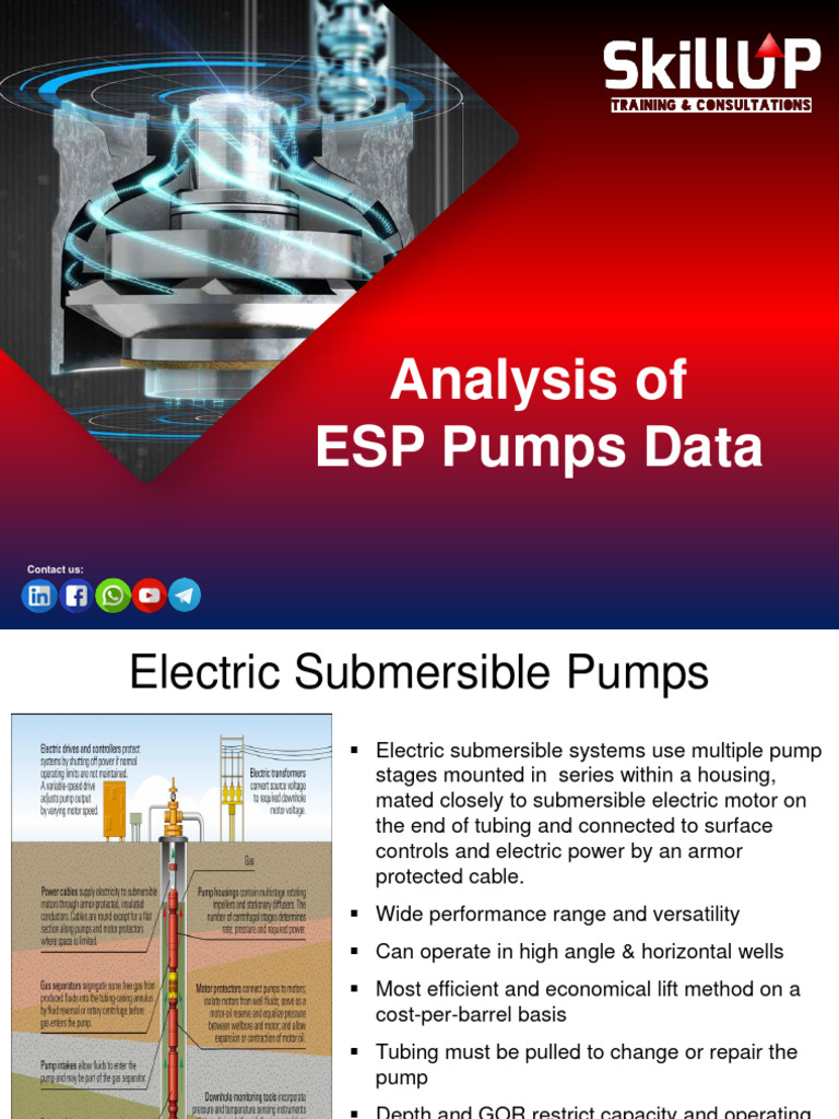ESP Pump Data Analysis & Optimization | PDF | Pump | Discharge (Hydrology)